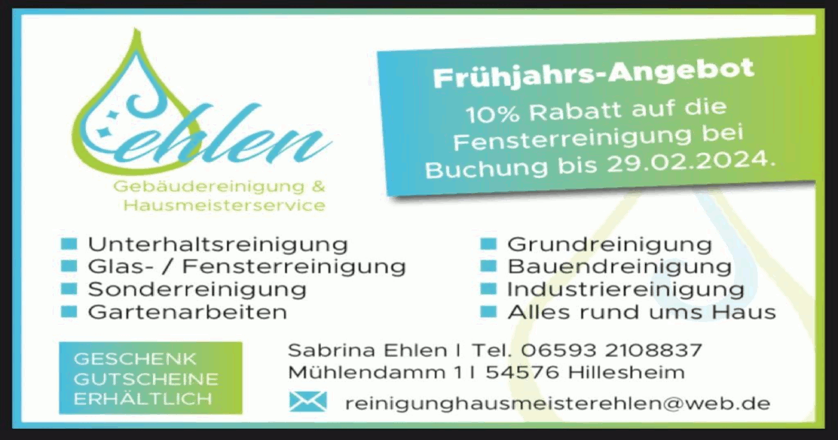 Die Gründerin :: Gebäudereinigung Ehlen